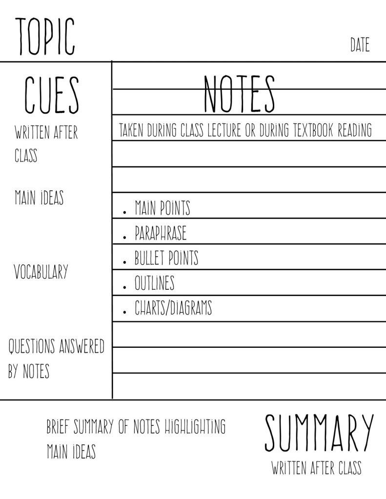 Tips for Taking Notes